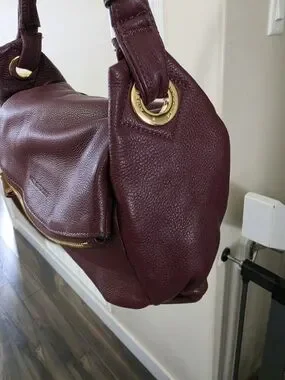 Aimee Kestenberg | Bags | Plum Leather Shoulder Bag With Braided Strap ...